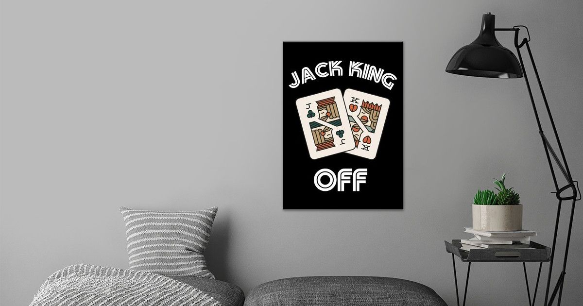 'Retro Jack King Off Poker' Poster by QwertyDesigns | Displate