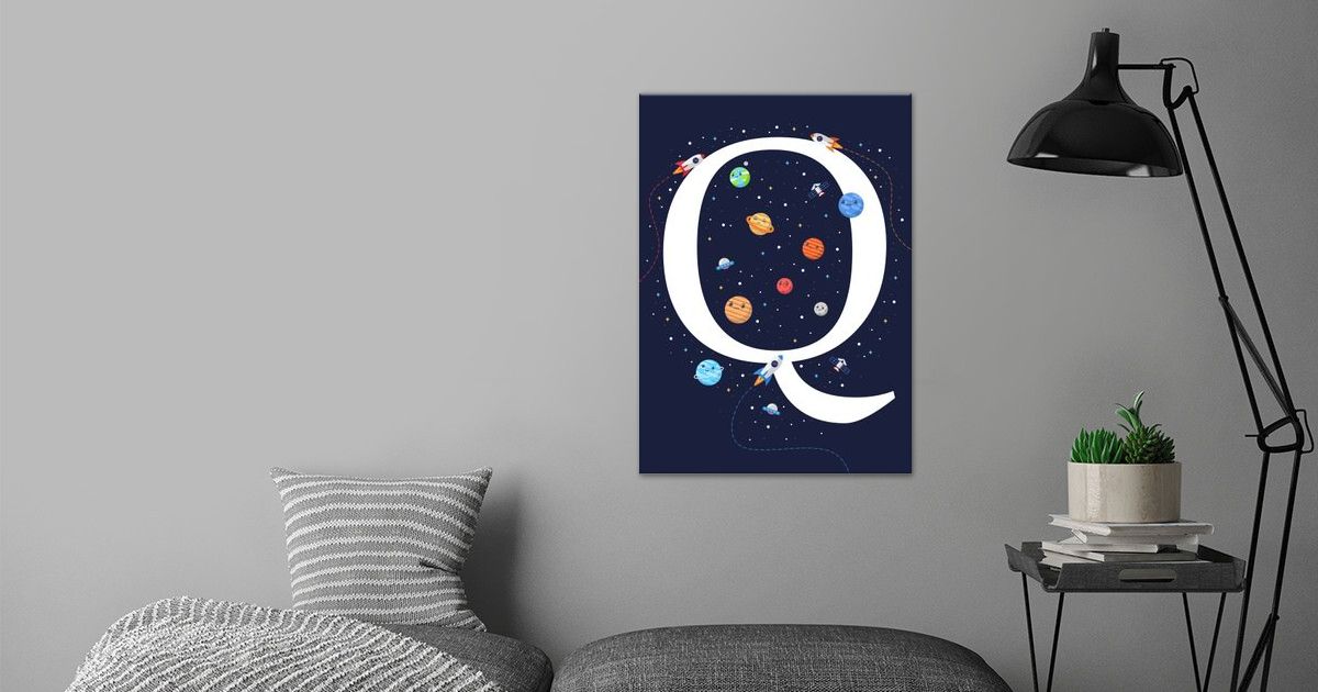 'alphabet letter B space' Poster by Yahya Art | Displate