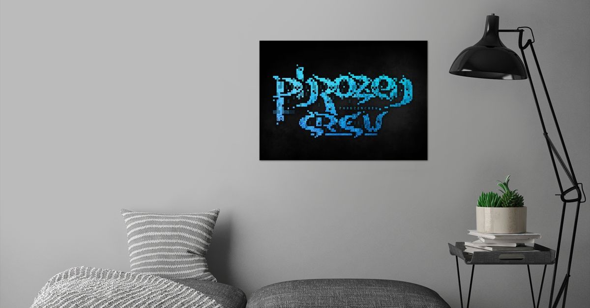 'Phrozen Crew PC Logo Warez' Poster by superfastwire | Displate