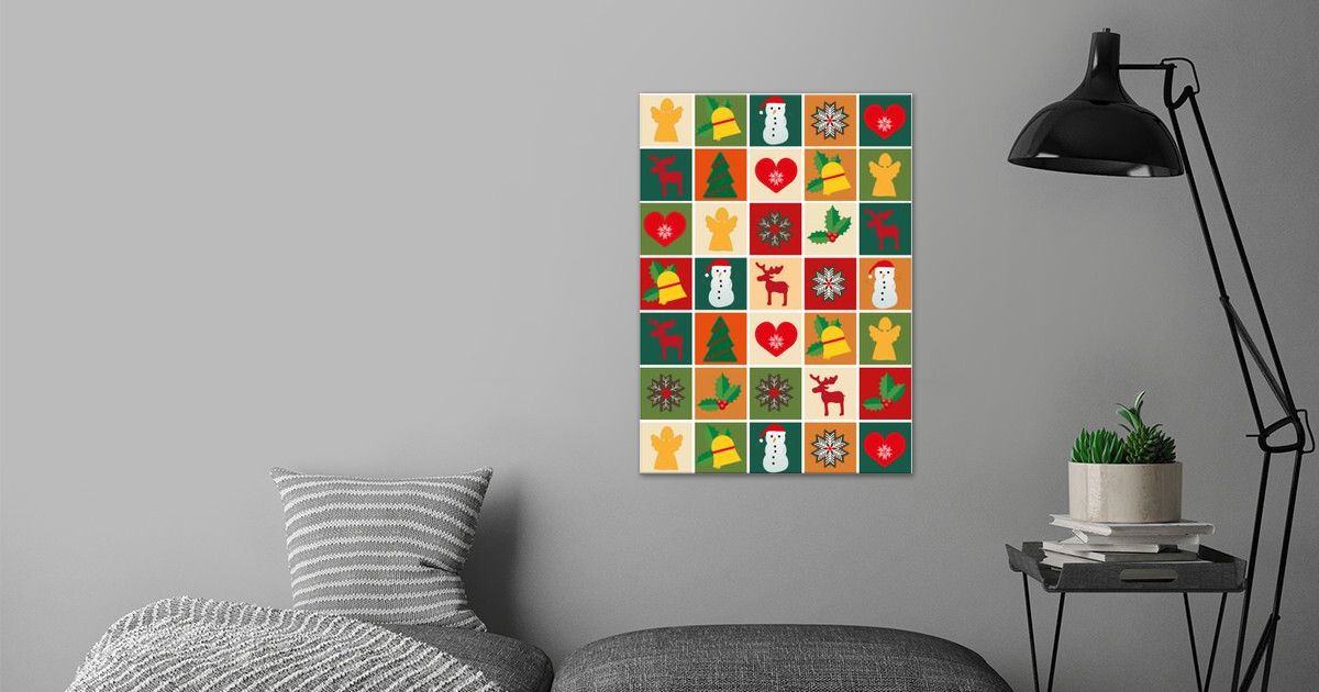 'Christmas Patterns' Poster by DawoodKh | Displate