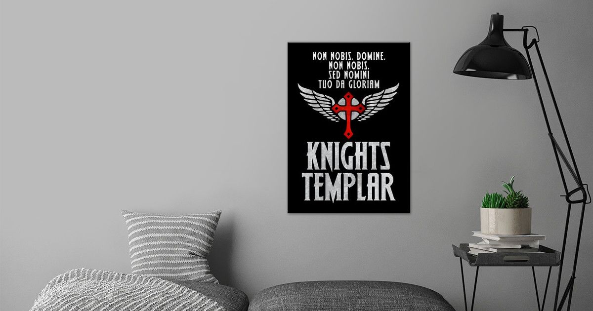 'Knights Templar Motto' Poster by OliArt | Displate