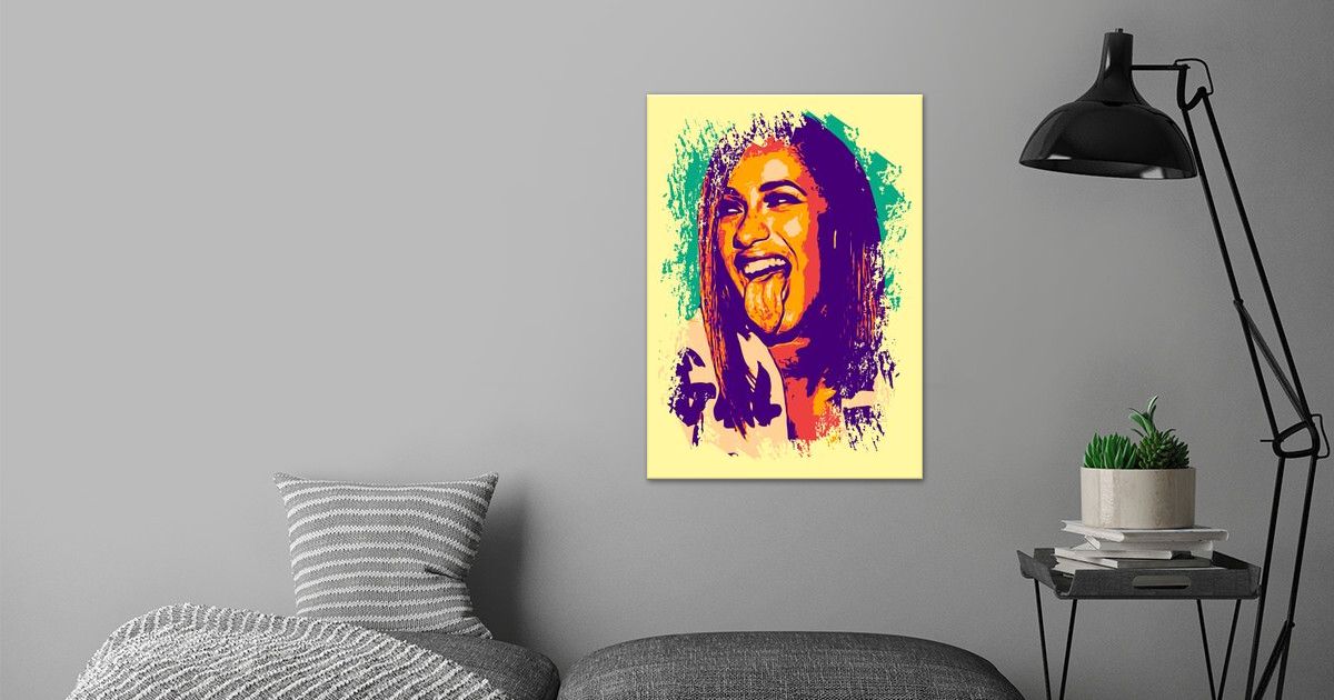 'Cardi B Artwork' Poster by Rizky Irawan | Displate