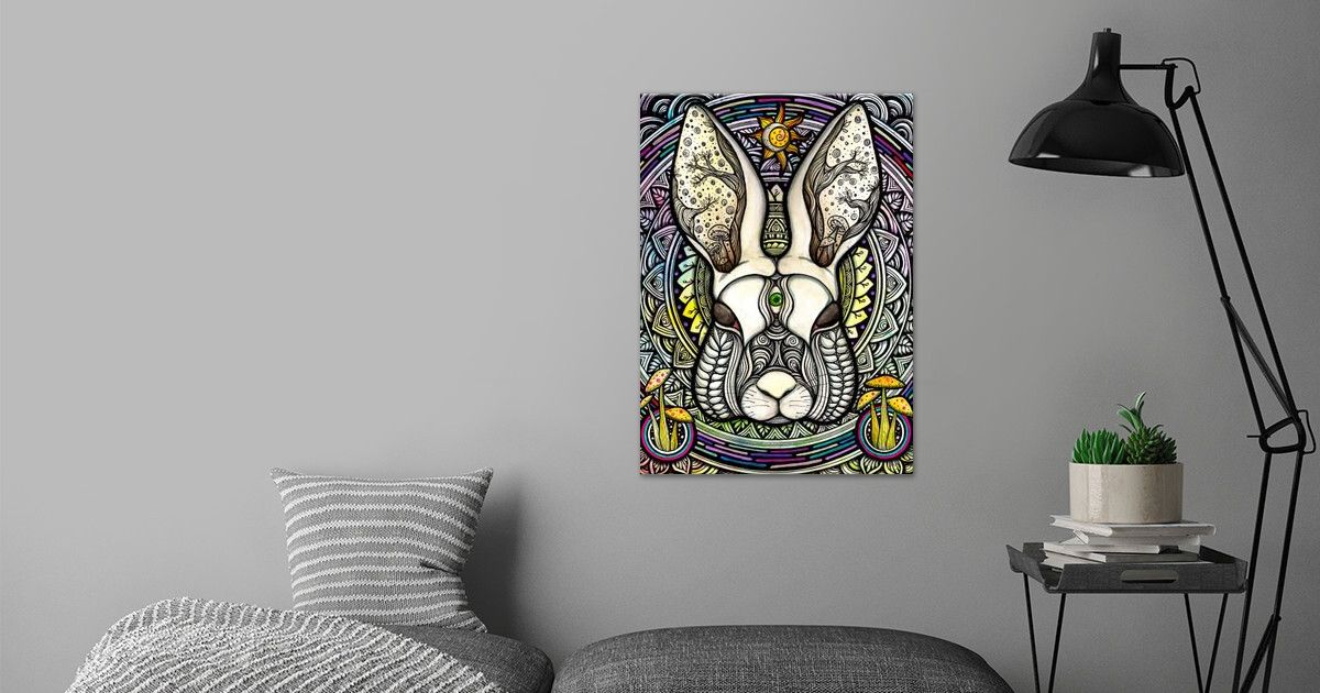 'Trippy Rabbit' Poster by may escol | Displate