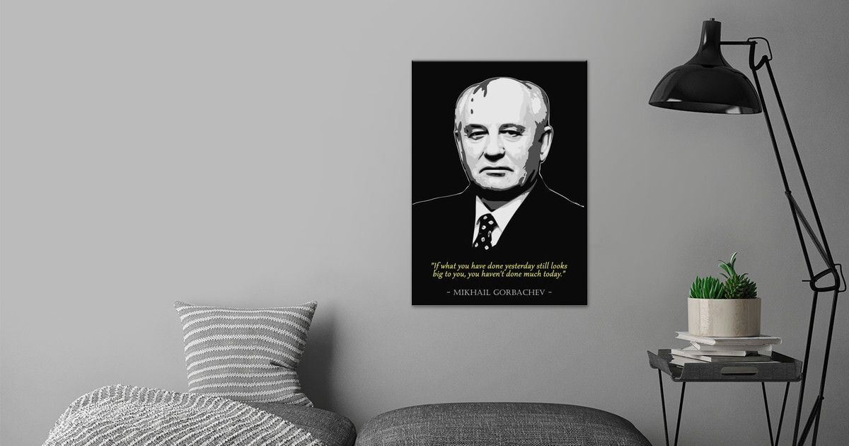 'Mikhail Gorbachev' Poster by Filip Hellman | Displate