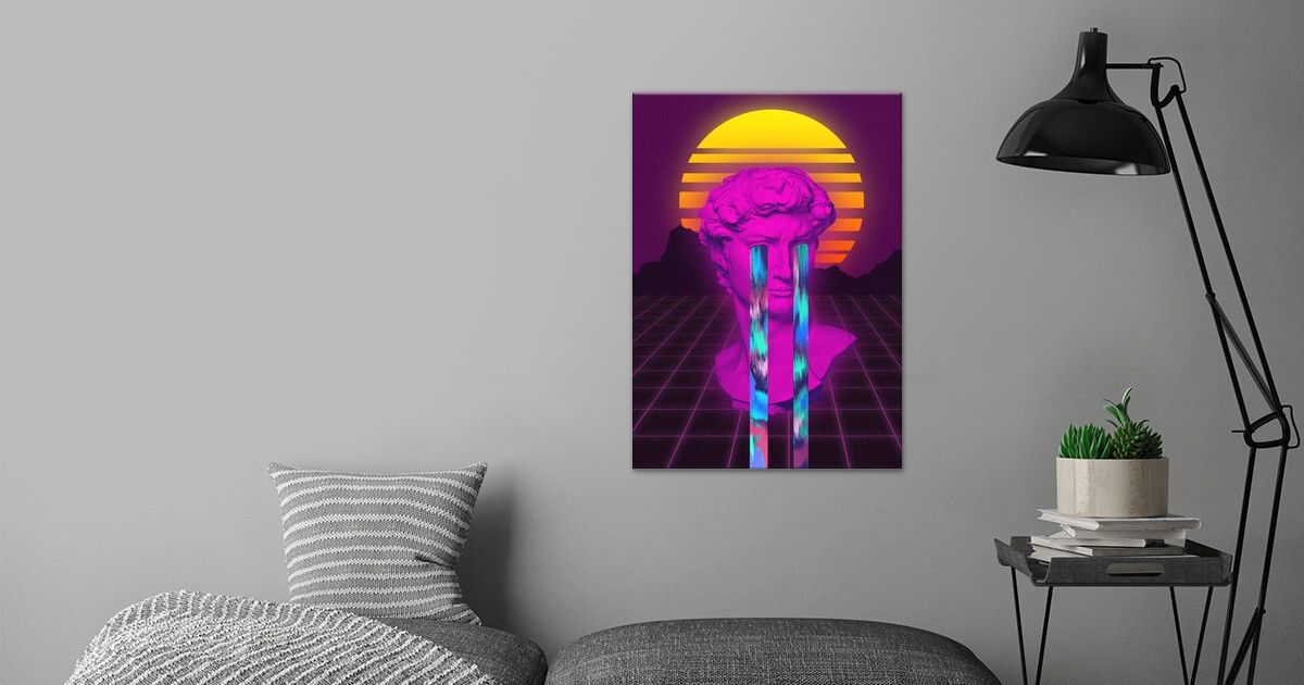 'DAVID VAPORWAVE' Poster by Hayat | Displate