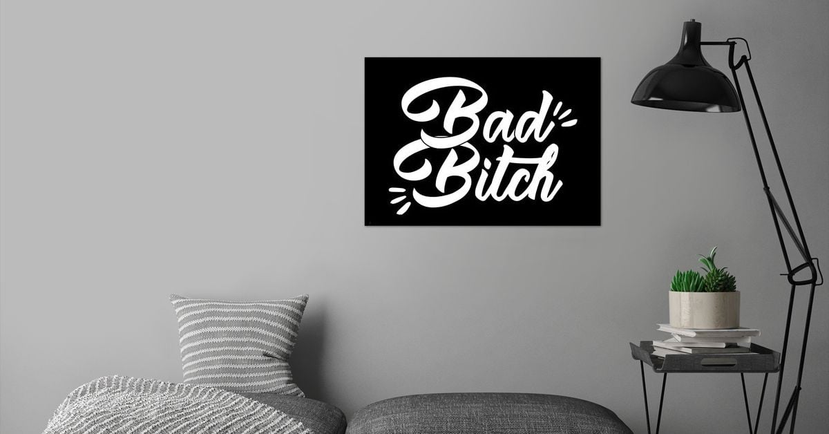 'Bad Bitch logo' Poster by Jonah Block | Displate