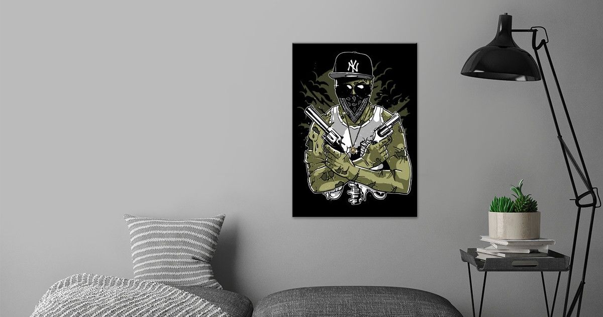 'Gangsta Zombie' Poster by thetshirtshop2020 | Displate