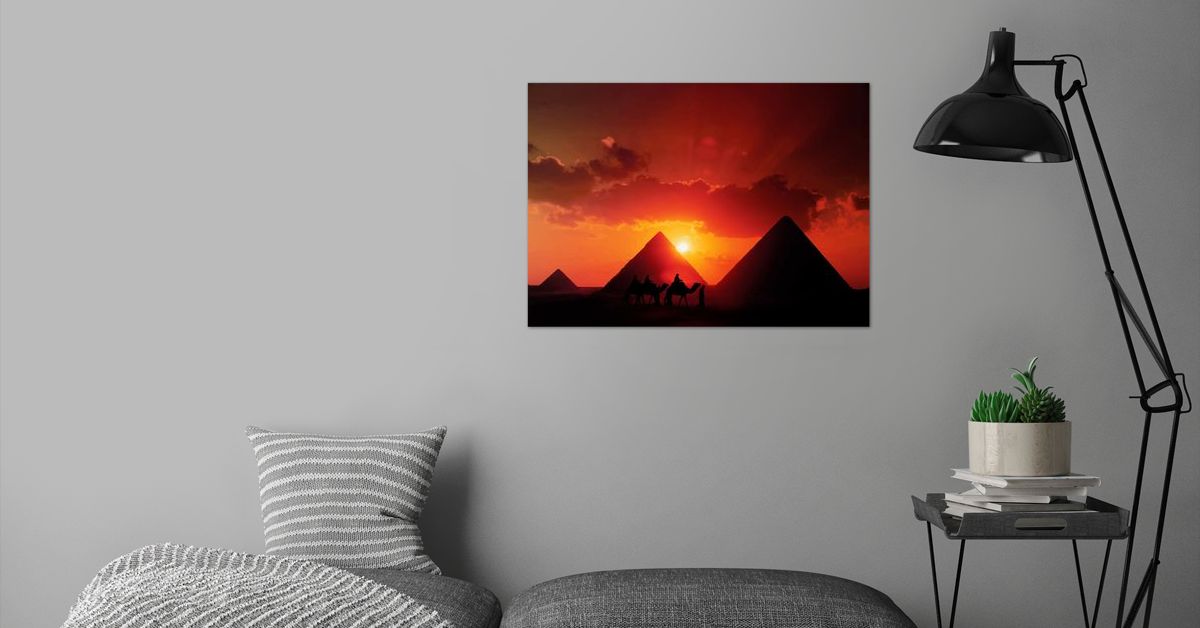'Egyptian Pyramid ' Poster by Art Creative | Displate