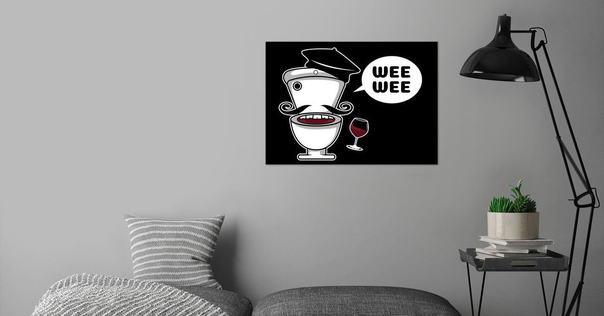 'French Wee Wee French Gift' Poster by Powdertoastman | Displate