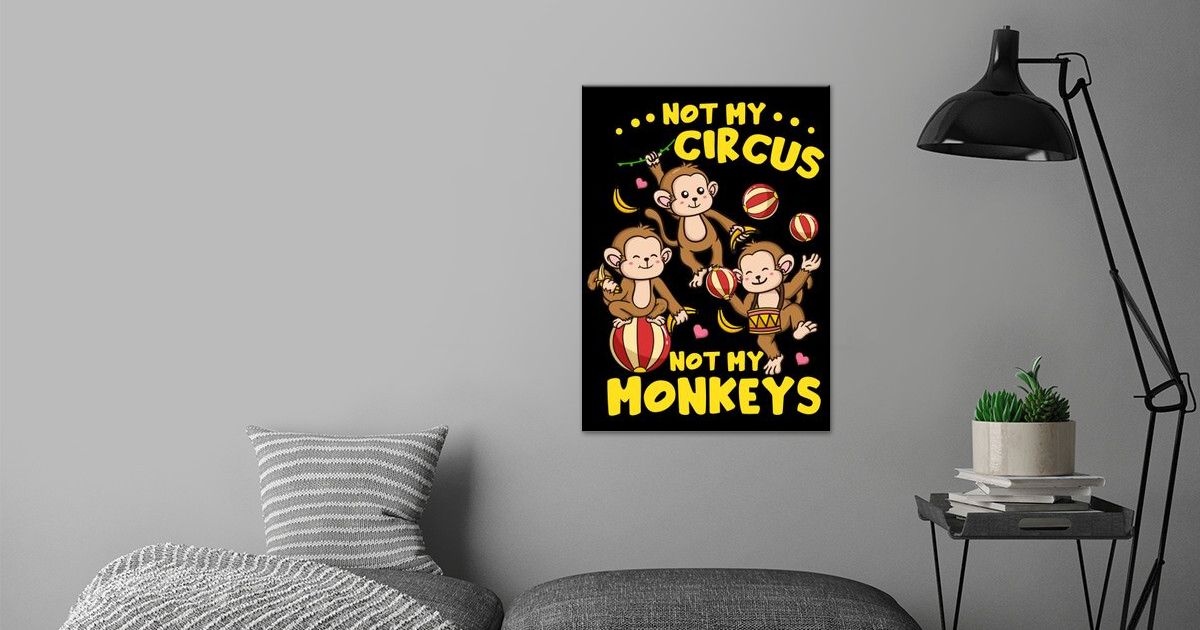 'Circus Monkey' Poster by BLVCKPLATE | Displate