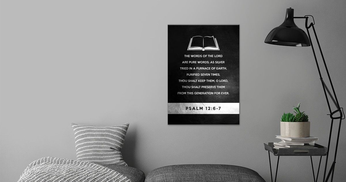'Psalm 12 6 7' Poster by ABConcepts | Displate