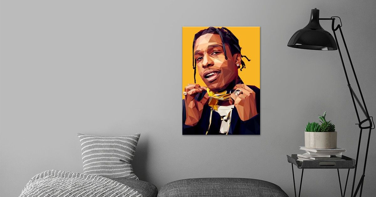 'Asap Rocky' Poster by Lowpoly Posters | Displate