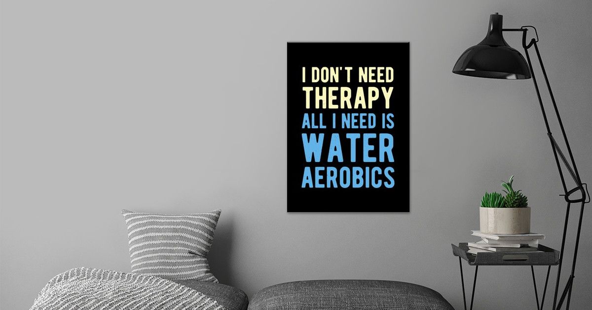 'Funny Water Aerobics' Poster by Visualz | Displate