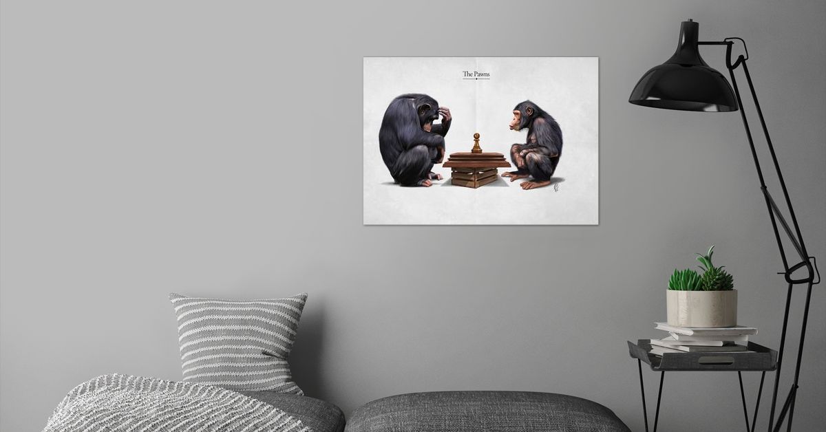 'The Pawns ' Poster by rob art | illustration | Displate