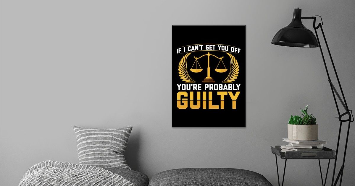 'Lawyer Law Advocate Gift' Poster by TW Design | Displate