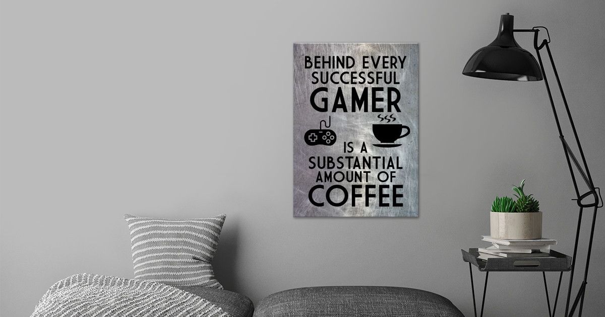 'GAMER COFFEE' Poster by Atomic Chinook | Displate