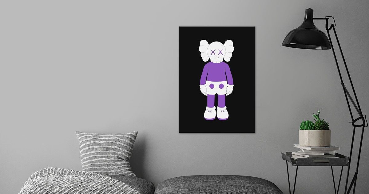 'Kaws White Purple Figure' Poster by SBS | Displate