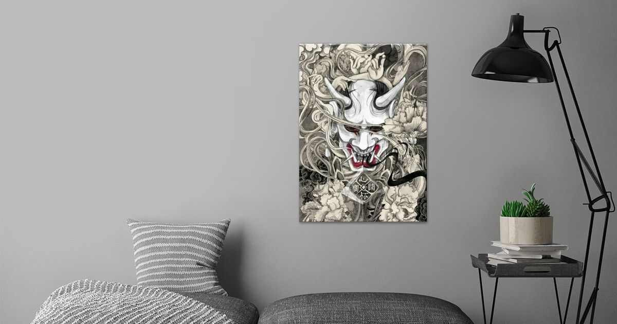 'akuma mask' Poster by Dafa saga | Displate