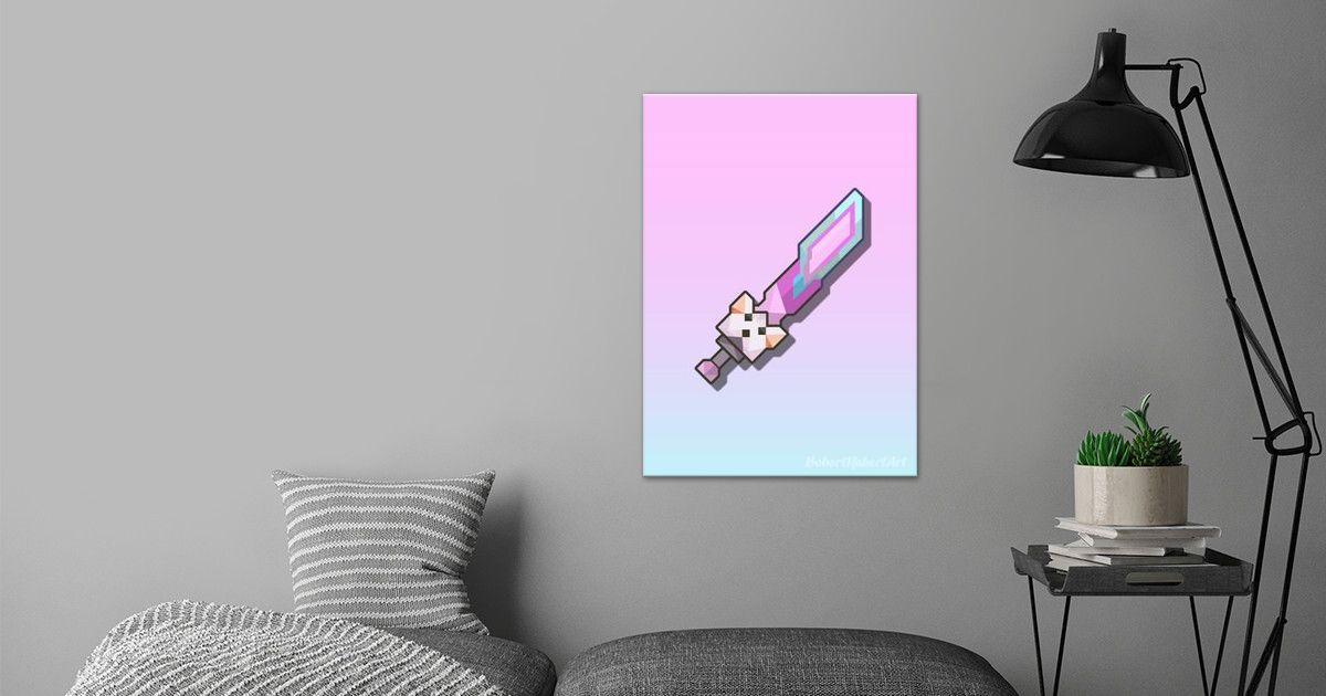'Terraria Meowmere Sword' Poster by BobertRobertArt | Displate