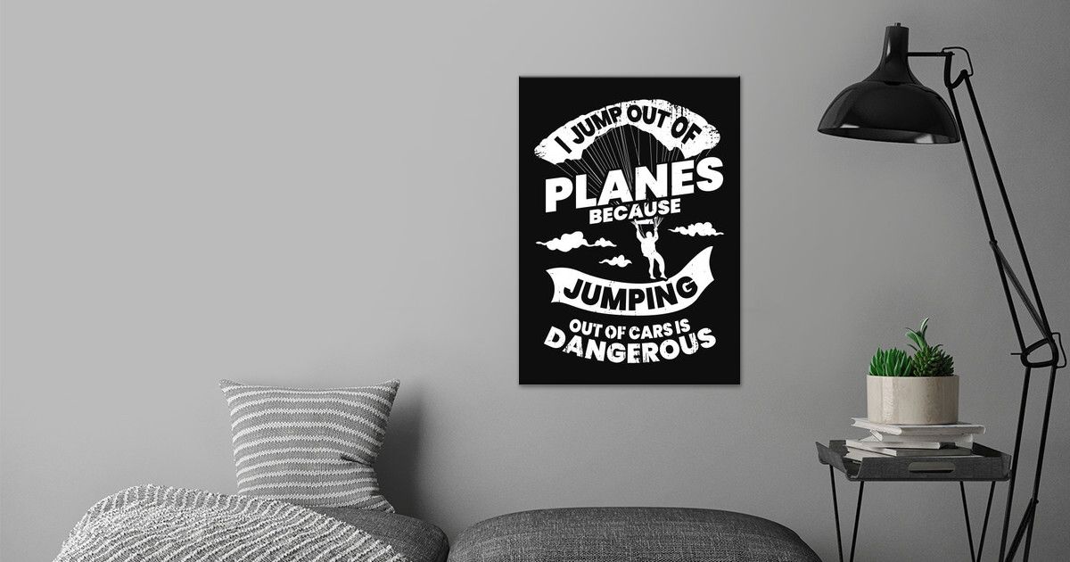 'Skydiving Skydiver Design' Poster by Marcel Doll | Displate