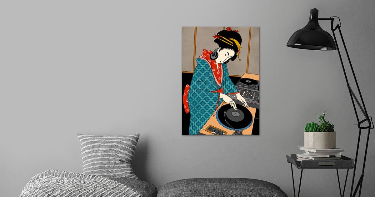 'dj geisha' Poster by taofik merchsigns | Displate