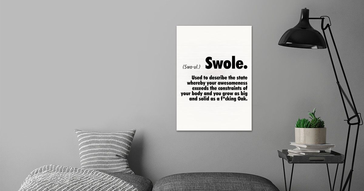 'Swole Definition' Poster by CHAN | Displate