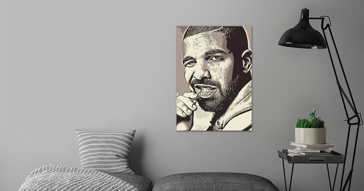 'Drake Rapper Art02' Poster by Ainiez | Displate