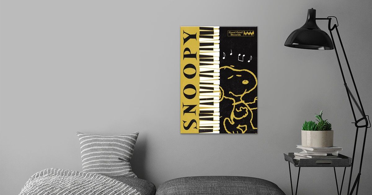 'Snoopy Good Grief Records' Poster by Peanuts | Displate