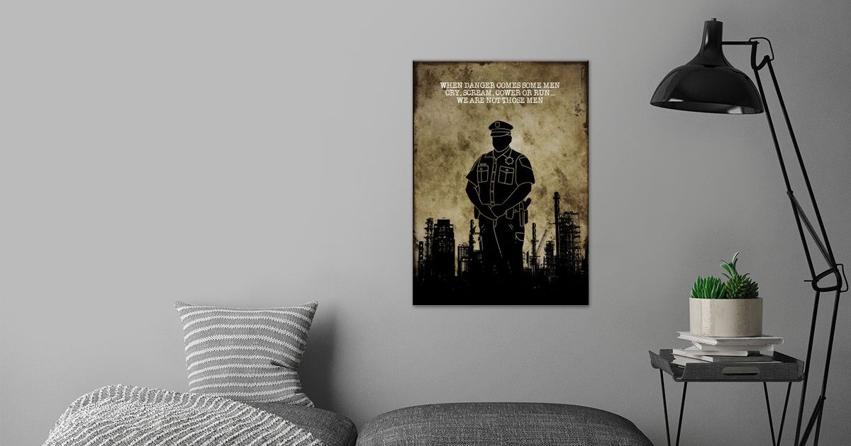 'Police Wall Art Decor' Poster by Decoratier Qwerdenker | Displate