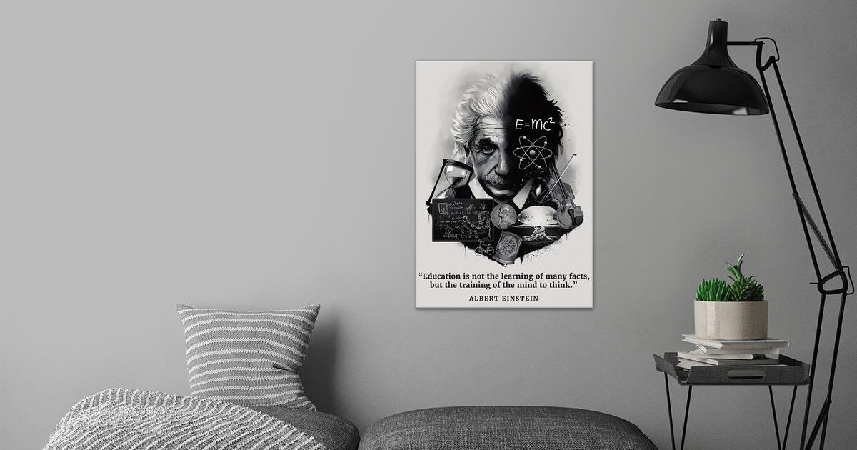 'Albert Einstein fineart' Poster by Anna Mozano | Displate