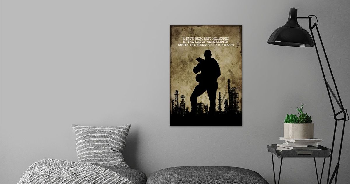'Veteran Soldier Wall Art' Poster by Decoratier Qwerdenker | Displate