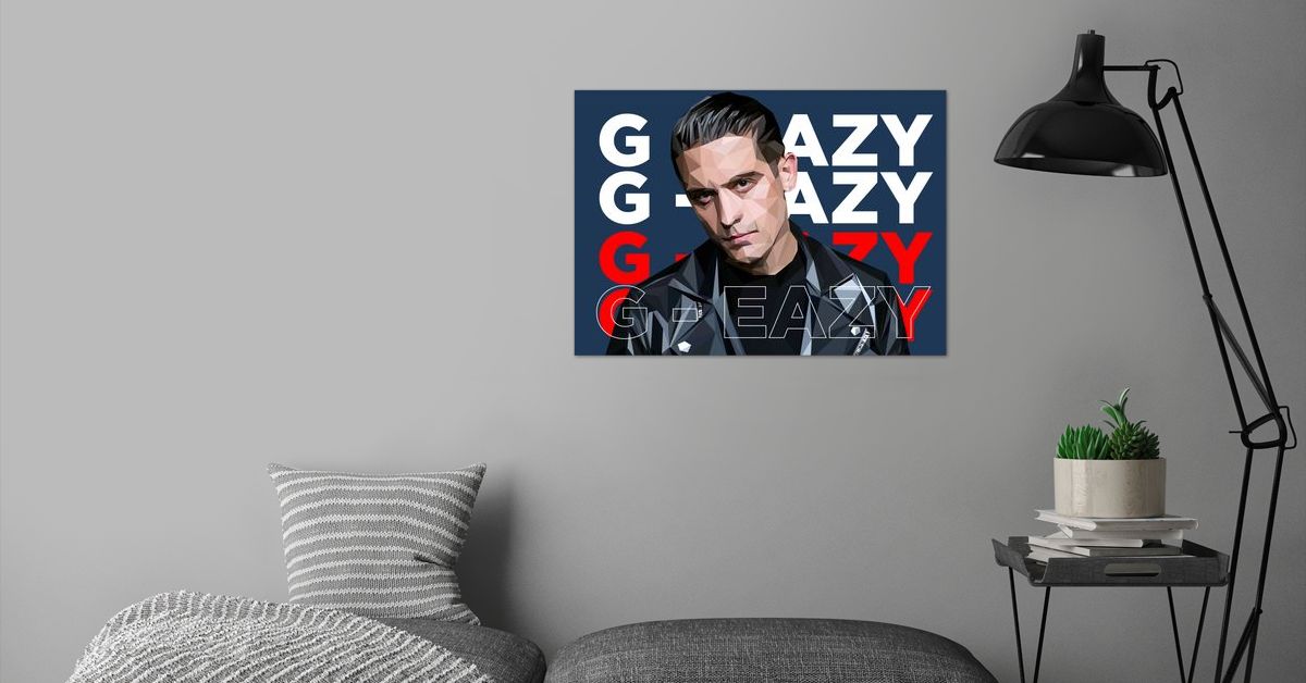 'G EAZY' Poster by Lowpoly Posters | Displate