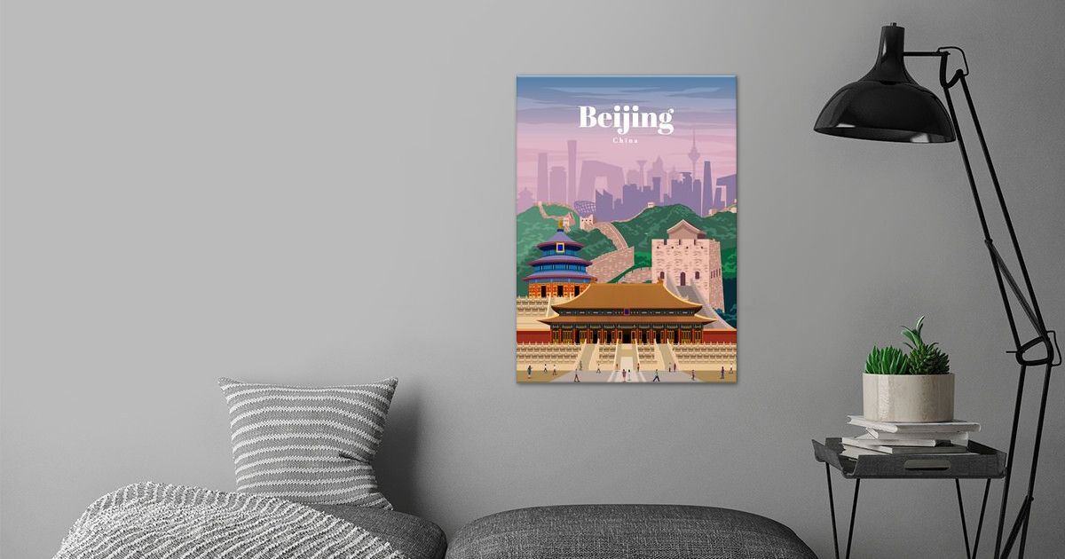 'Travel to Beijing' Poster by Studio 324 | Displate