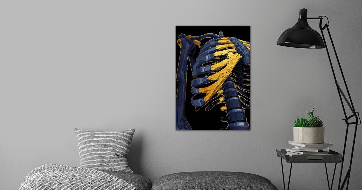 'Enhanced skeleton 2' Poster by Nhan Hoang | Displate