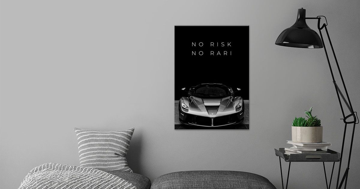 'No Risk No Rari' Poster by Conceptual Photography | Displate