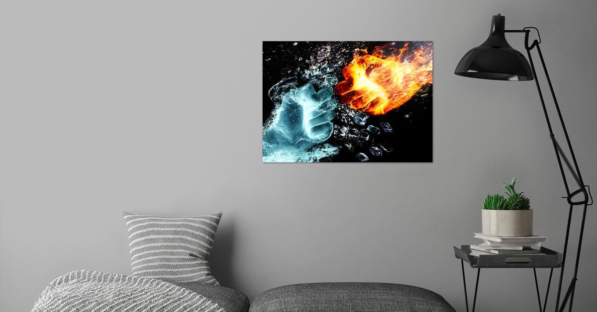 'Fire And Ice' Poster by Iochar | Displate