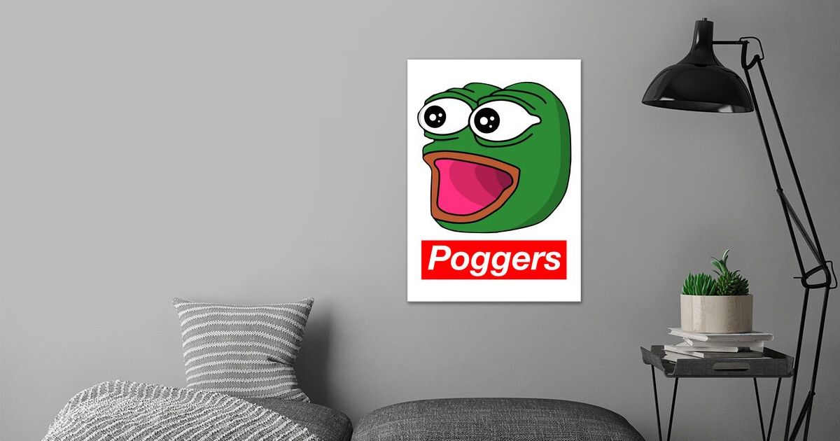 'Poggers' Poster by Retro Freak | Displate