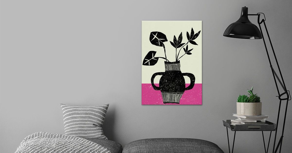 'Botanic vase' Poster by Fanfreak | Displate