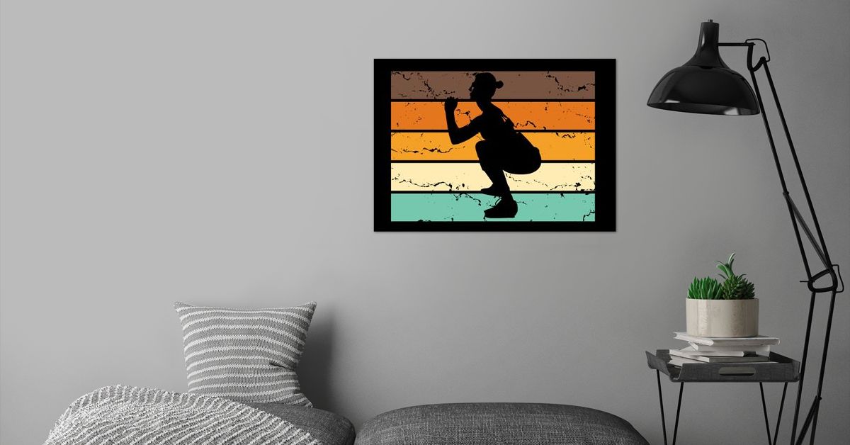 'Vintage Squats Squat Sport' Poster by DesignatedDesigner | Displate