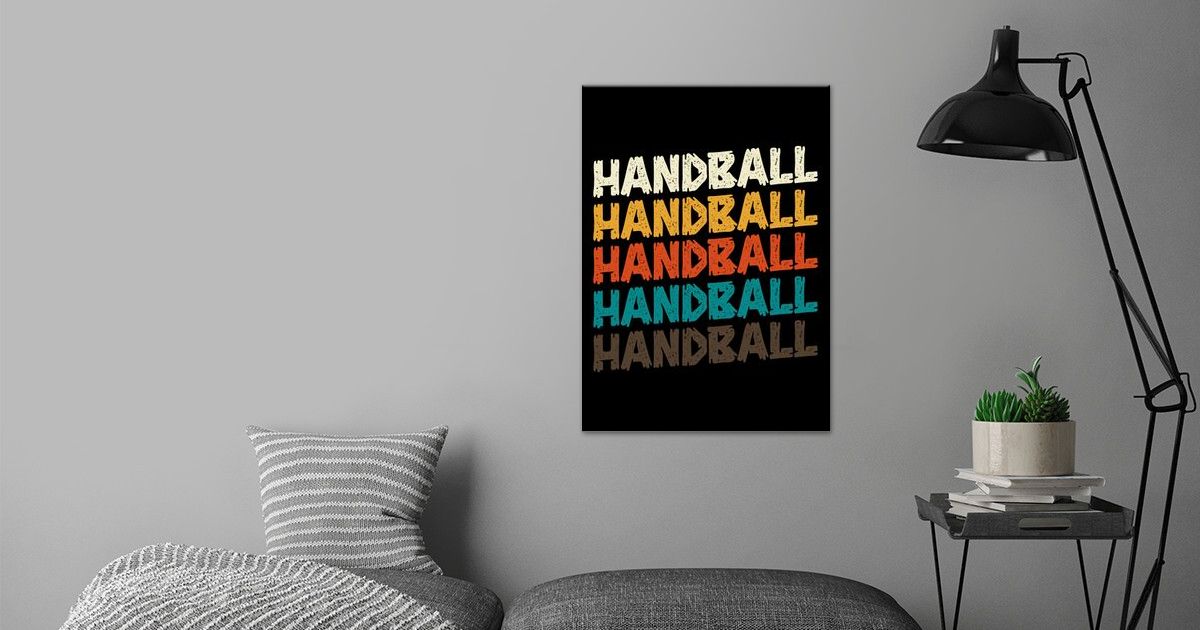 'Retro Style Handball' Poster by ankarsdesign | Displate