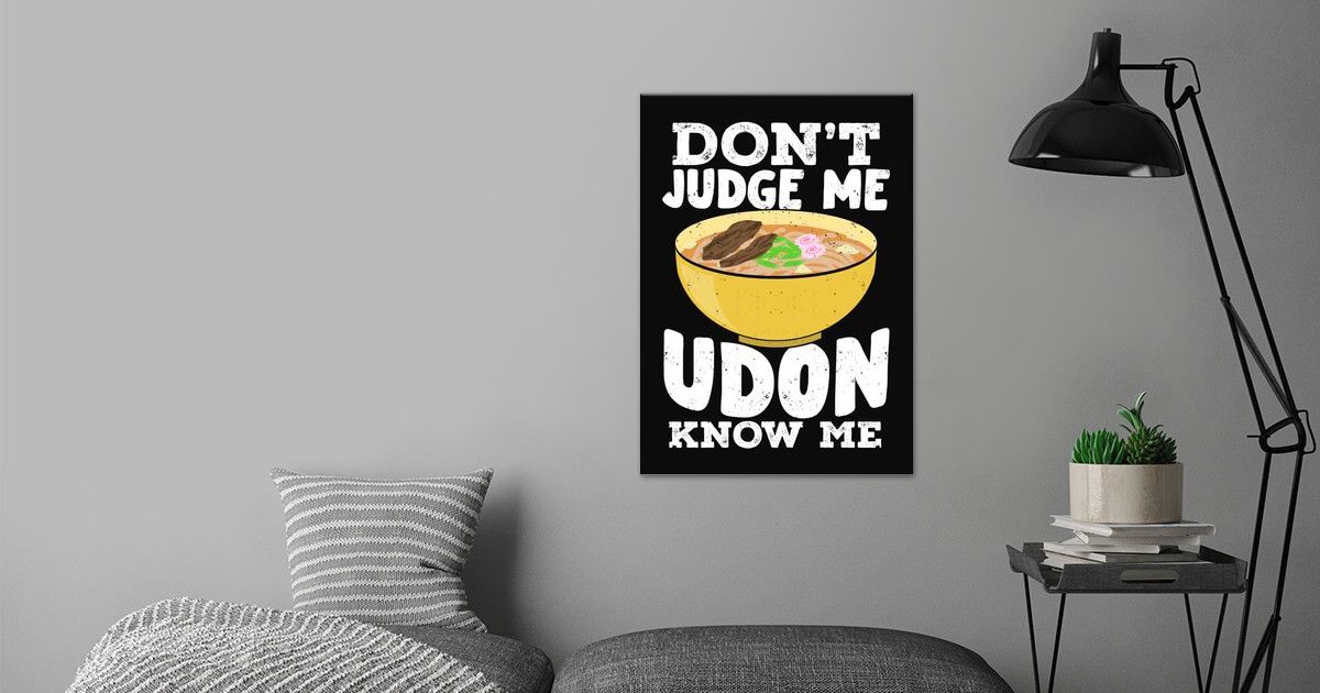 'Udon Noodles Design' Poster by Marcel Doll | Displate