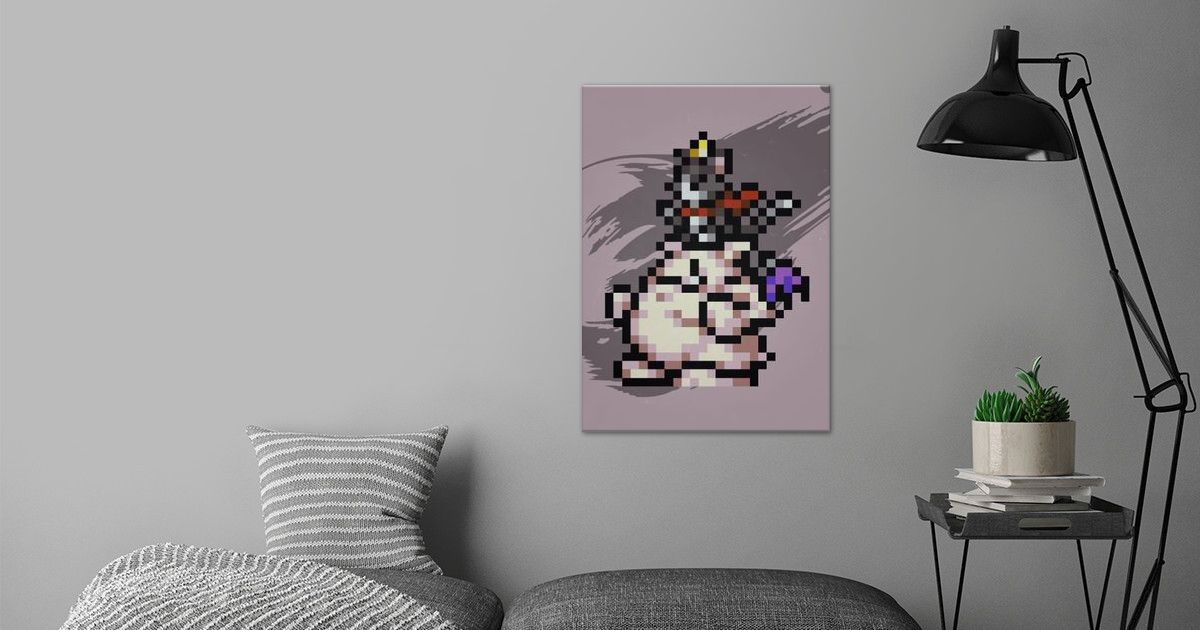 'FF VII Cait Sith Pixel Art' Poster by Ze Wiss | Displate