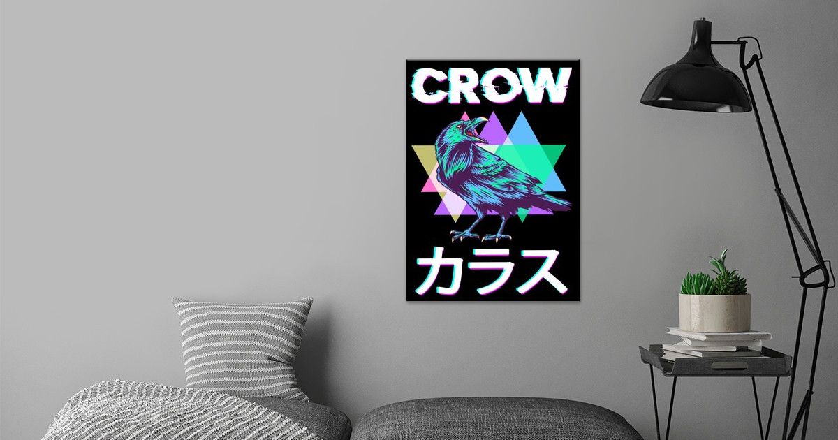'Raven Crow Japanese Kanji' Poster by AestheticAlex | Displate