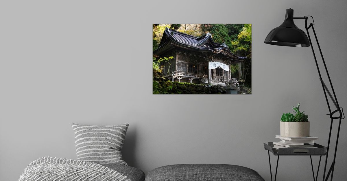 'Japanese Shrine' Poster by HanPing Tseng | Displate