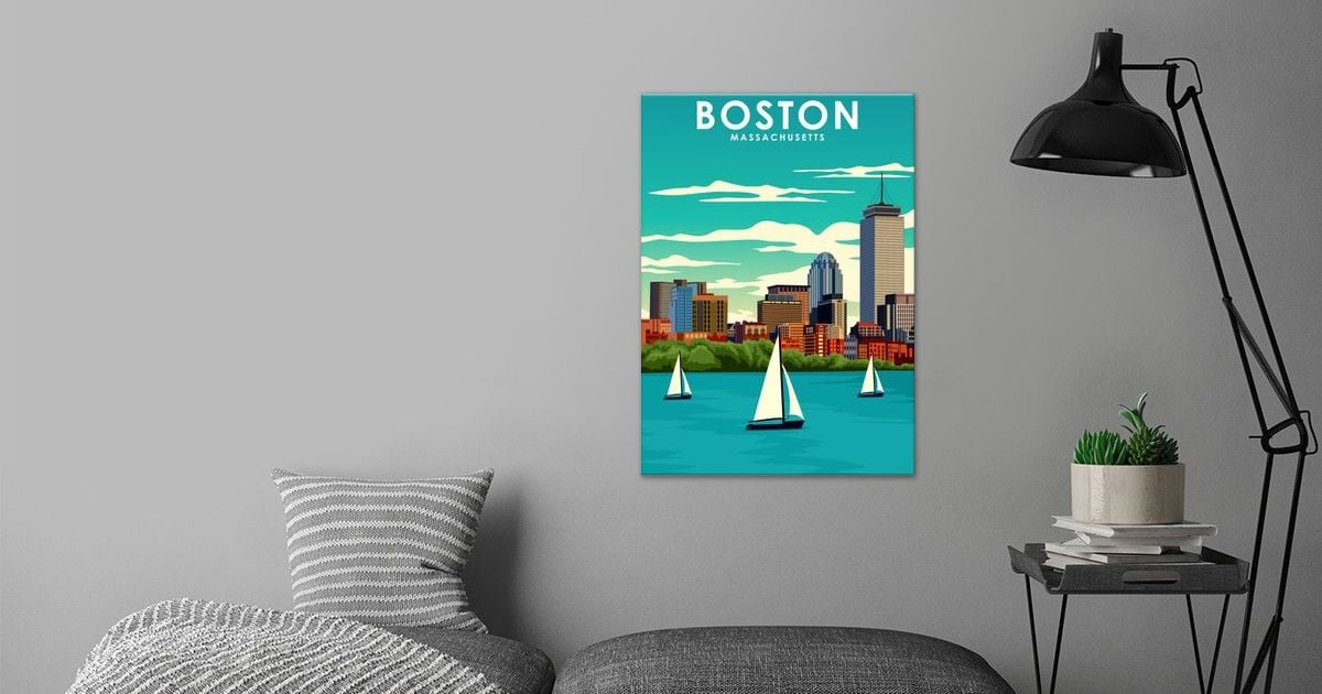 'Boston Massachusetts' Poster by Jorn | Displate