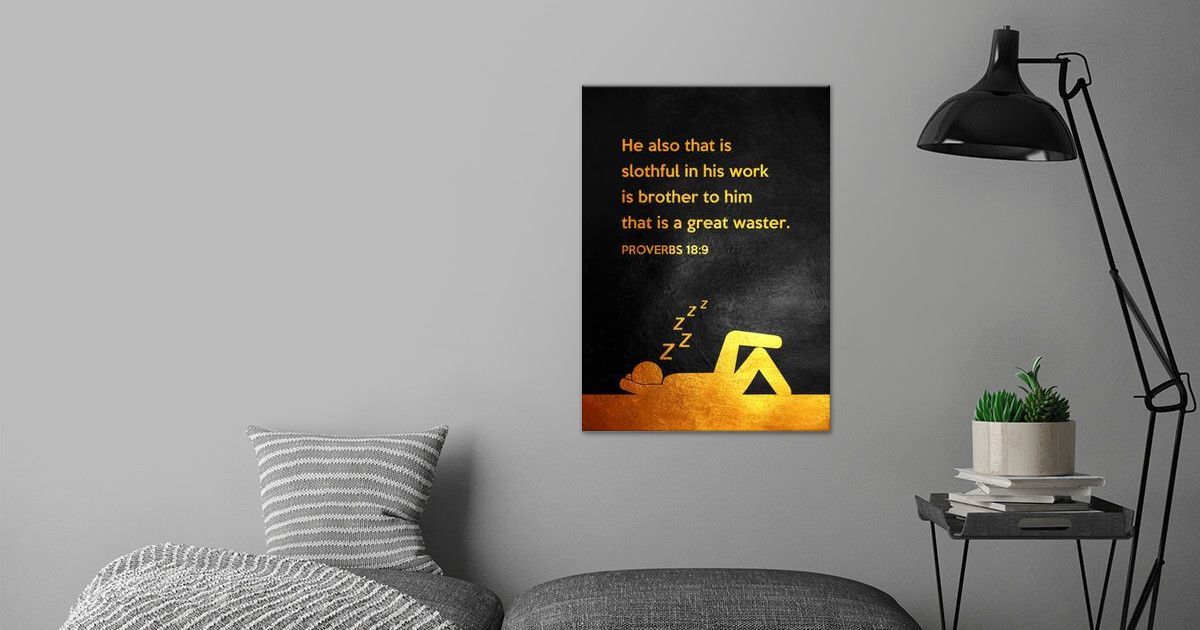 'Proverbs 18 9' Poster by ABConcepts | Displate