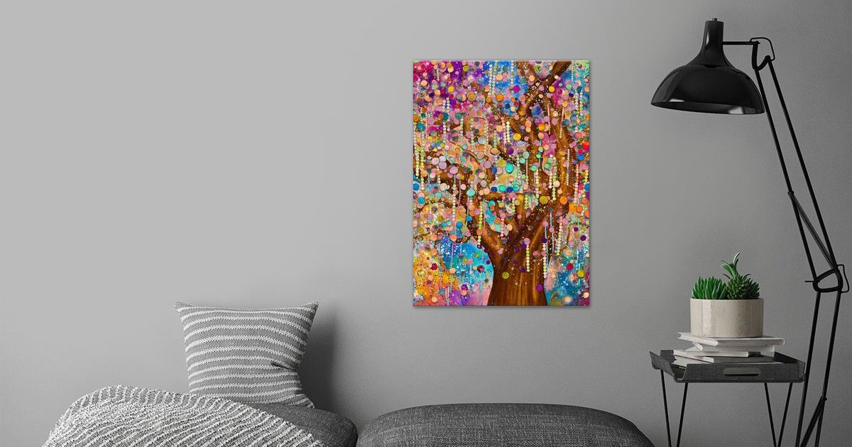 'Happiness Tree' Poster by Lioudmila Perry | Displate