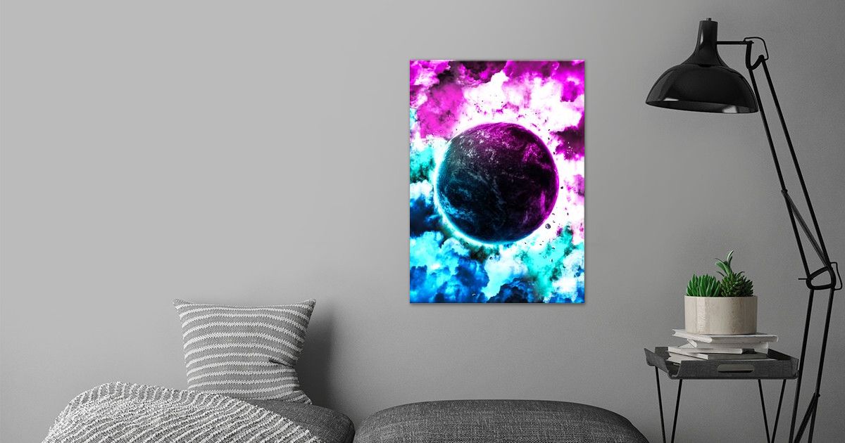'color your world' Poster by Azagane Ismail | Displate