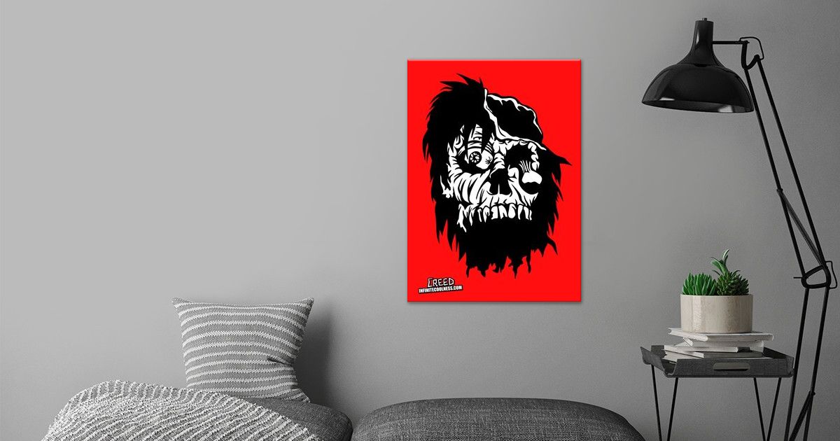 'Jawless Zombie Horror Art' Poster by Creed Stonegate | Displate