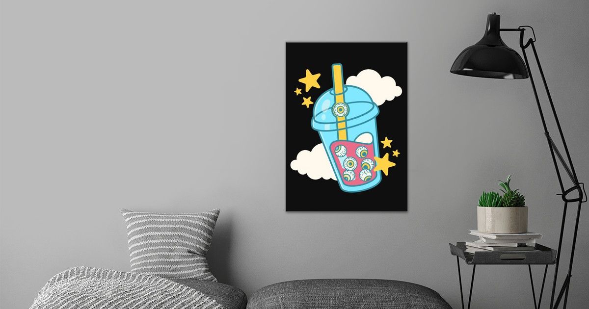 'Weirdcore Bubble Milk Tea' Poster by AestheticAlex | Displate